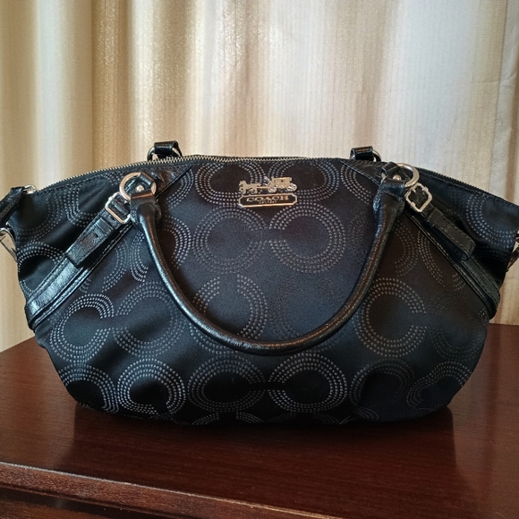 Coach | Bags | Coach 5935 Madison Sophia Op Art Dotblack Convertible ...